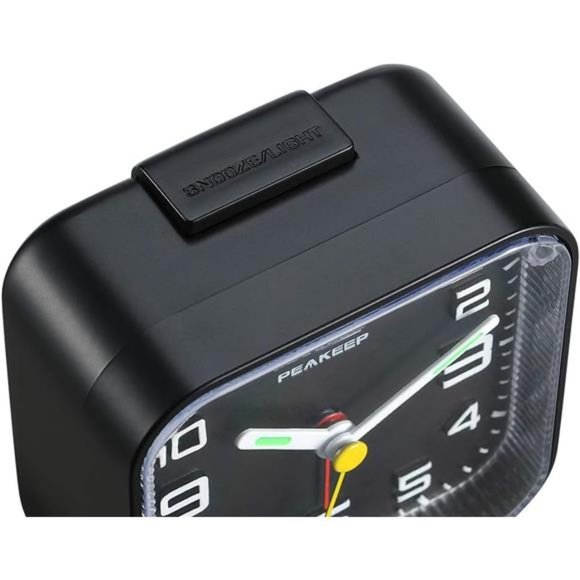 Wall Decor | 3d Numbers No Ticktock Analog Alarm Clock With Classic Beep Sound Snooze | Poshmark
